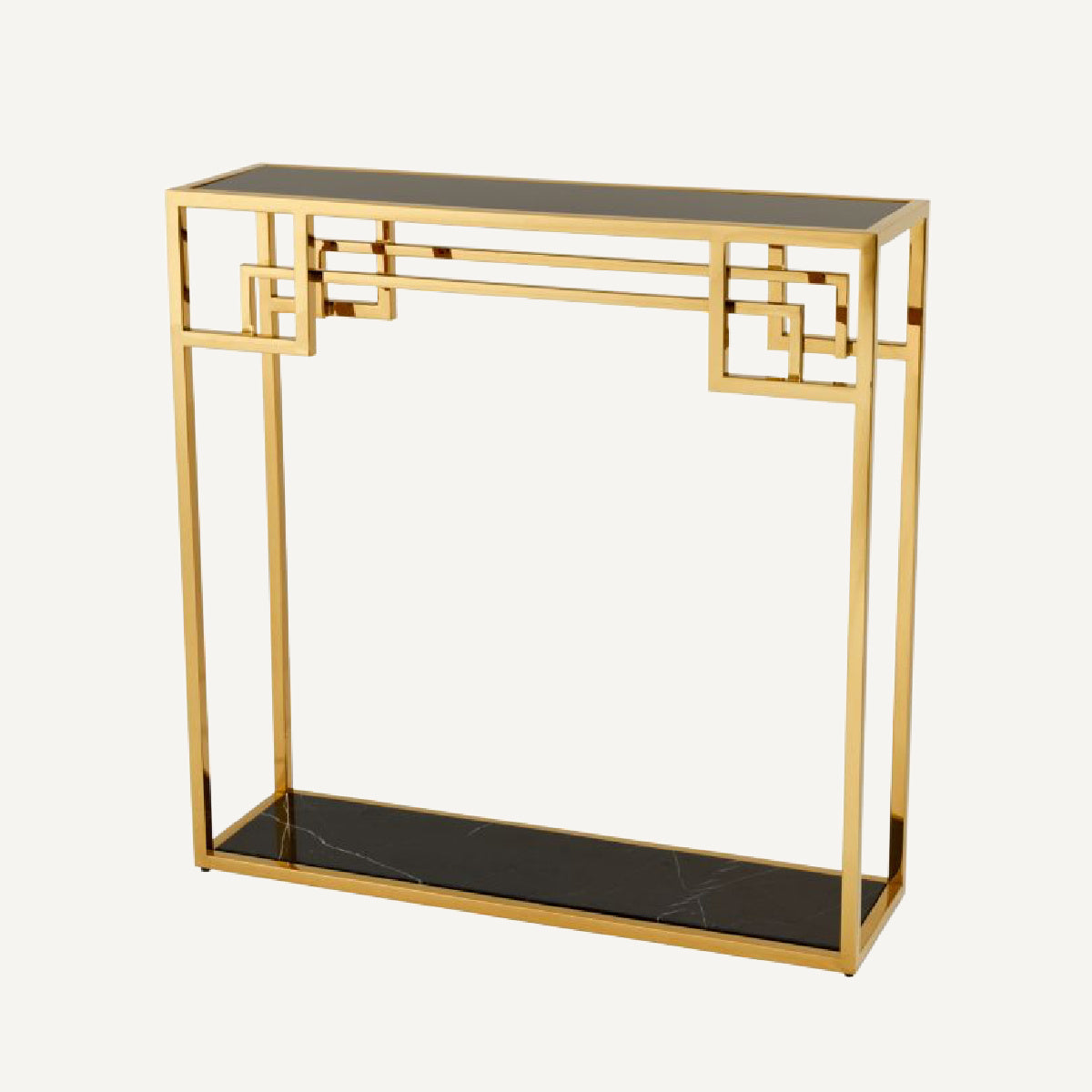Console dorée en marbre noir | Eichholtz Morris | REMO-HOME