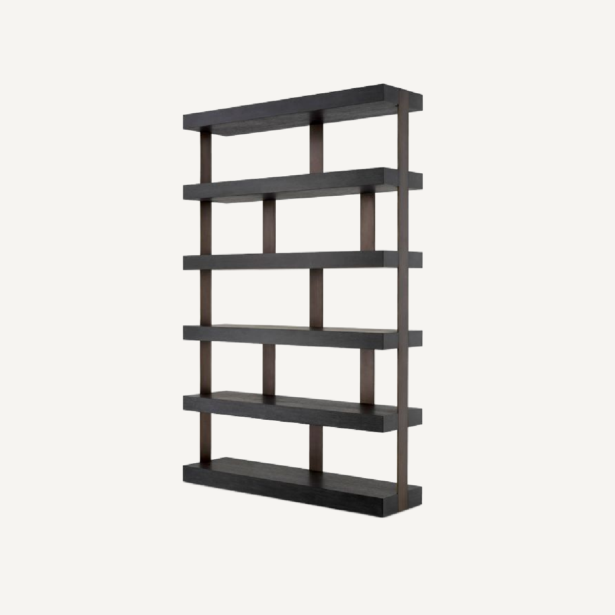 Anthracite gray oak bookcase | Eichholtz Dalmar | REMO-HOME