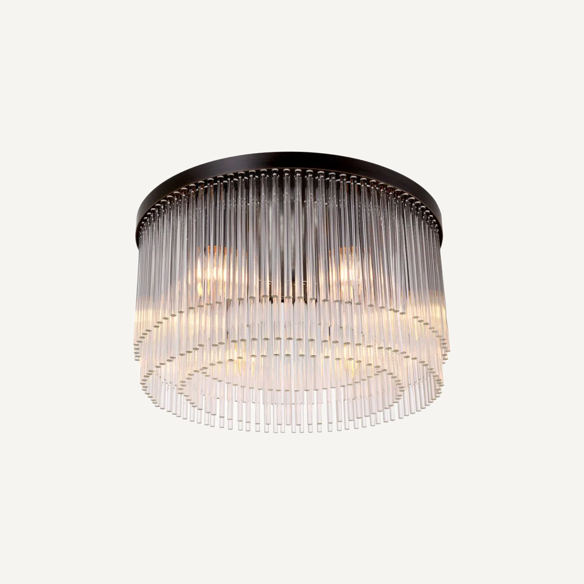 Plafonnier en bronze et verre transparent | Eichholtz Hector | REMO-HOME